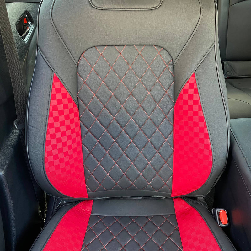 Diamond Leather Car Front Seat Cover Protector (2pcs)